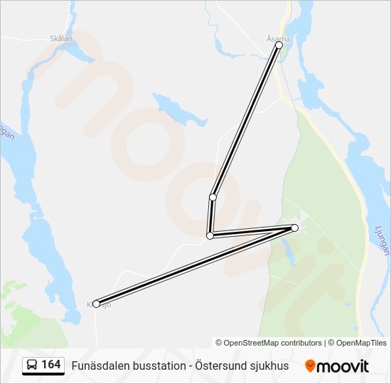 164 Route: Schedules, Stops & Maps - Klövsjö by (Updated)