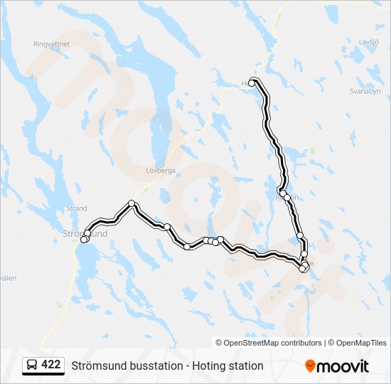 422 Route: Schedules, Stops & Maps - Hoting Station (Updated)