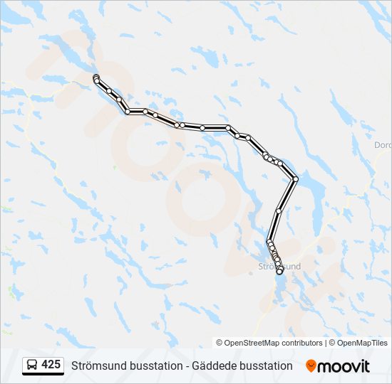425 Route: Schedules, Stops & Maps - Strömsund Busstation (Updated)