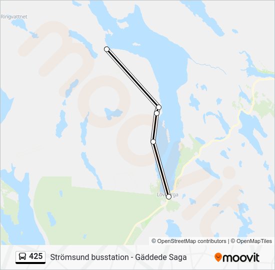 425 Route: Schedules, Stops & Maps - Havsnäs Vägskäl Väg 342 (Updated)