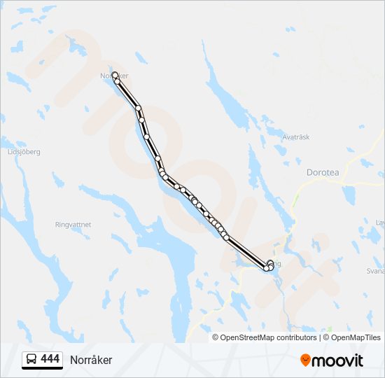 444 Route: Schedules, Stops & Maps - Norråker (Updated)