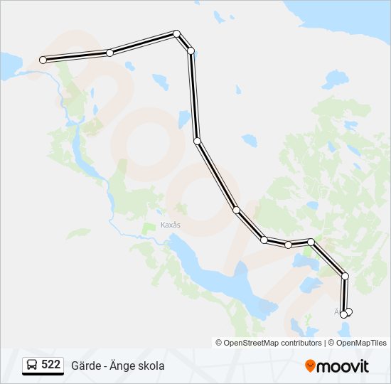 522 Rutt: Tidtabeller, Hållplatser & Kartor - Gärde (Uppdaterat)