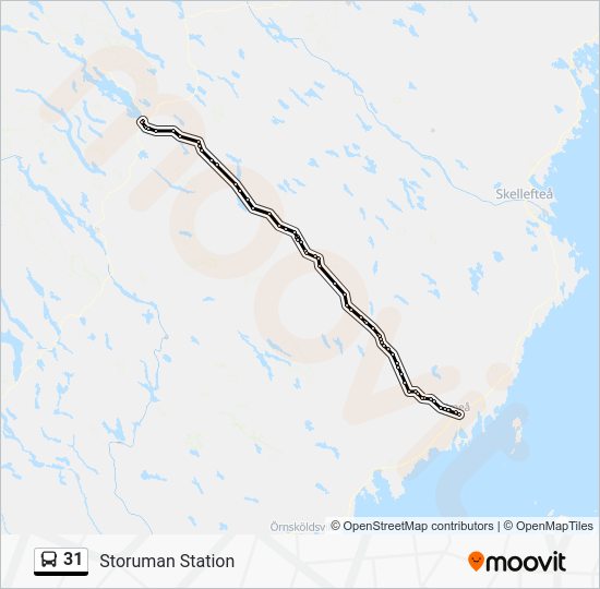 31 Route: Schedules, Stops & Maps - Storuman Station (Updated)