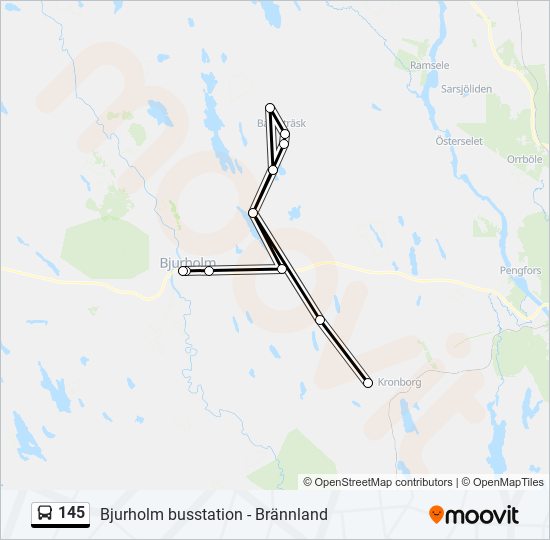 145 Route: Schedules, Stops & Maps - Brännland (Updated)
