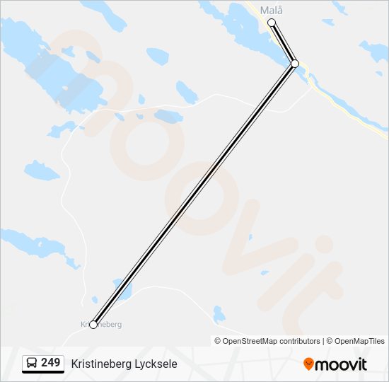 249 Route: Schedules, Stops & Maps - Kristineberg Lycksele (Updated)