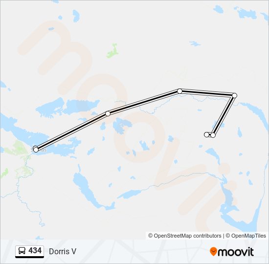 434 Route: Schedules, Stops & Maps - Dorris V (Updated)