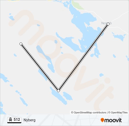 512 Route: Schedules, Stops & Maps - Nyberg (Updated)