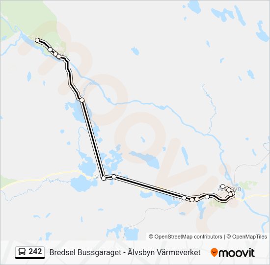 242 Route: Schedules, Stops & Maps - Bredsel Bussgaraget (Updated)