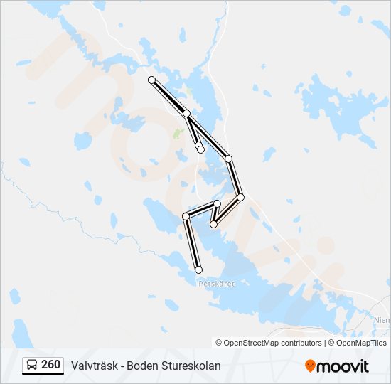 260 Route: Schedules, Stops & Maps - Sundsnäs (Updated)