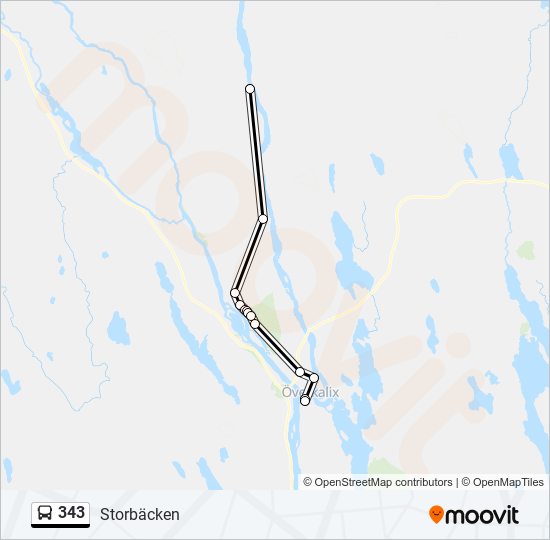 343 Route: Schedules, Stops & Maps - Storbäcken (Updated)