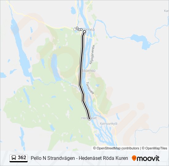 362 Route: Schedules, Stops & Maps - Övertorneå Busstation (Updated)