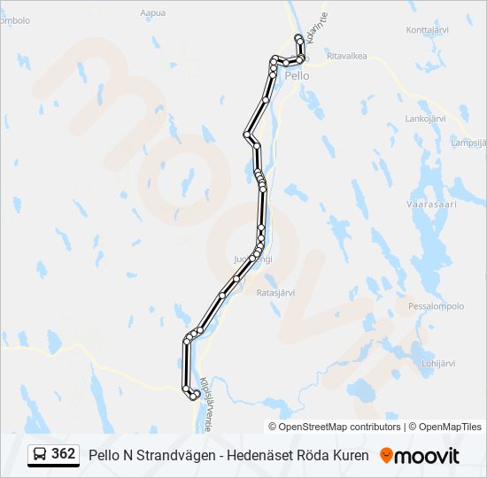362 Route: Schedules, Stops & Maps - Pello N Strandvägen (Updated)