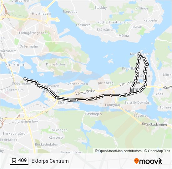 409 Route: Schedules, Stops & Maps - Ektorps Centrum (Updated)