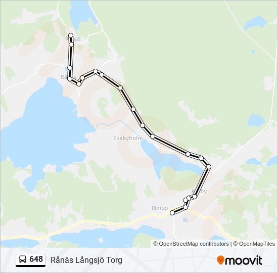 648 Route: Schedules, Stops & Maps - Rånäs Långsjö Torg (Updated)