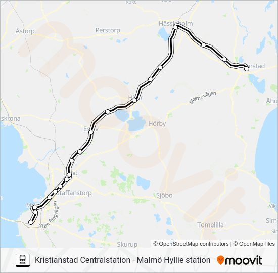 kristianstad centralstation malmö hyllie station Route: Schedules ...