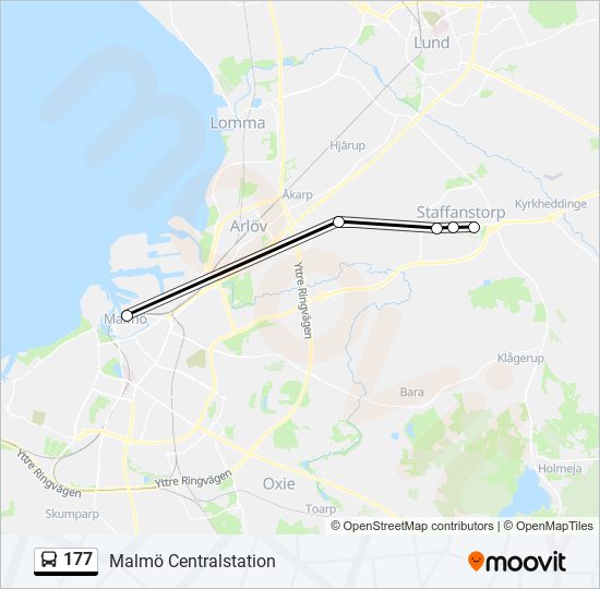 177 Route: Schedules, Stops & Maps - Malmö Centralstation (Updated)