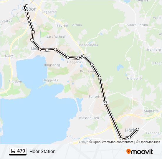 470 Route: Schedules, Stops & Maps - Höör Station (Updated)