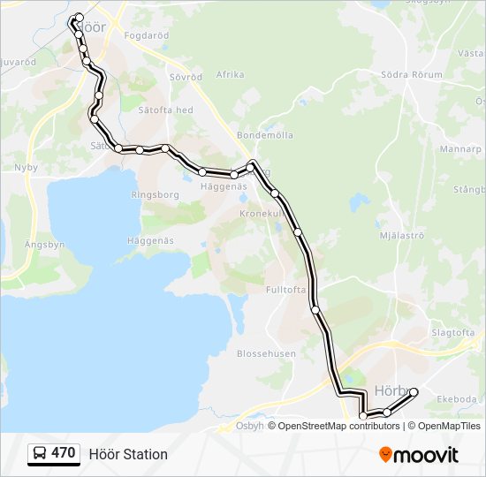 470 Route: Schedules, Stops & Maps - Höör Station (Updated)