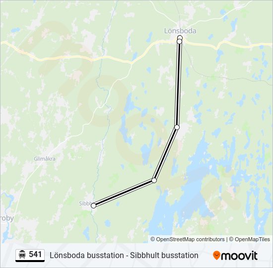 541 Route: Schedules, Stops & Maps - Sibbhult Busstation (Updated)