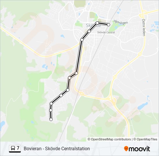 7 Route: Schedules, Stops & Maps - Skövde Centralstation (Updated)