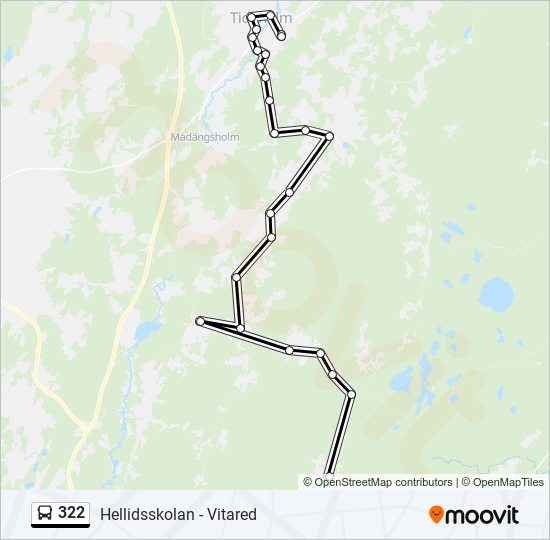 322 Route: Schedules, Stops & Maps - Vitared (Updated)