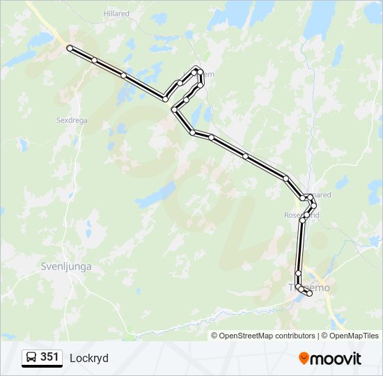 351 Rutt: Tidtabeller, Hållplatser & Kartor - Lockryd (Uppdaterat)