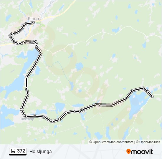 372 Route: Schedules, Stops & Maps - Holsljunga (Updated)