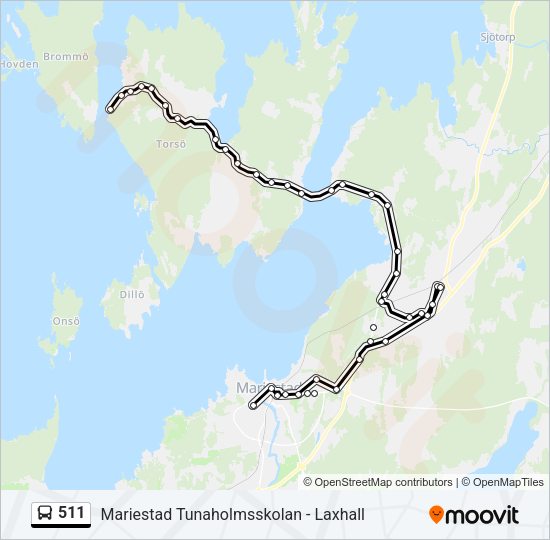 511 Route: Schedules, Stops & Maps - Laxhall (Updated)