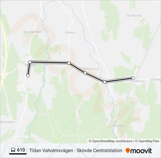 610 Route: Schedules, Stops & Maps - Stöpen Stöpenskolan (Updated)