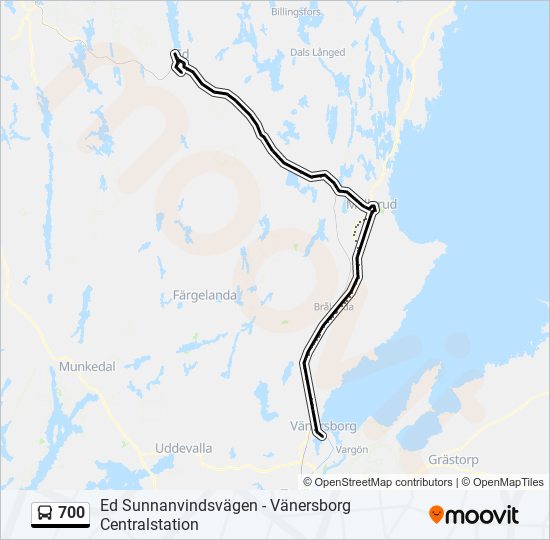 700 Route: Schedules, Stops & Maps - Vänersborg Centralstation (Updated)