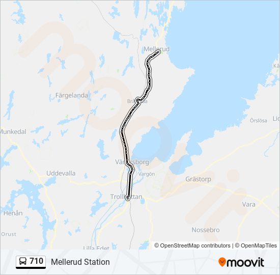 710 Route: Schedules, Stops & Maps - Mellerud Station (Updated)