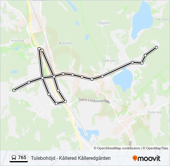 765 Route: Schedules, Stops & Maps - Tulebohöjd (Updated)