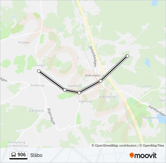906 Route: Schedules, Stops & Maps - Släbo (Updated)