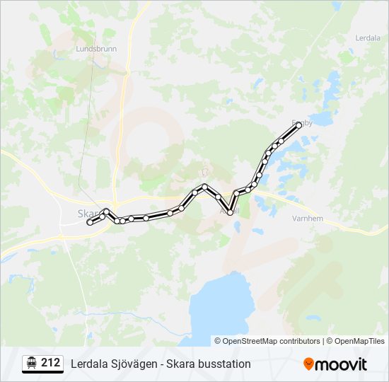 212 Route: Schedules, Stops & Maps - Skara Busstation (Updated)