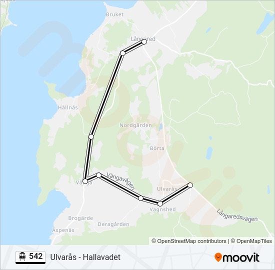 542 Route: Schedules, Stops & Maps - Långared Kyrka (Updated)