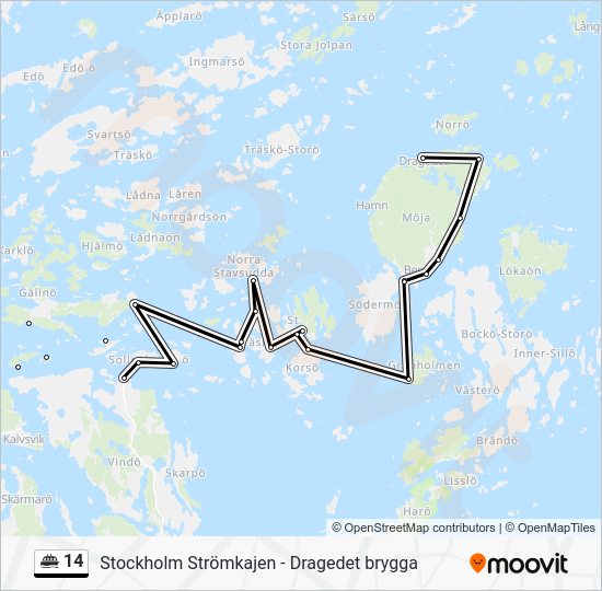 14 Route: Schedules, Stops & Maps - Dragedet Brygga (Updated)