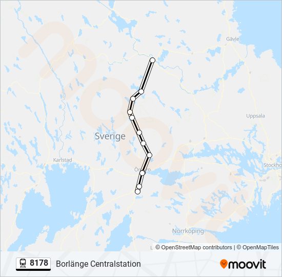 8178 Route: Schedules, Stops & Maps - Borlänge Centralstation (Updated)