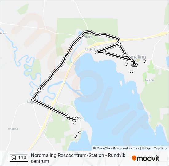 110 Route: Schedules, Stops & Maps - Nordmaling Resecentrum/Station ...