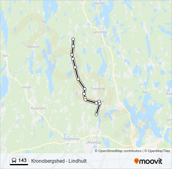 143 Route: Schedules, Stops & Maps - Lindhult (Updated)