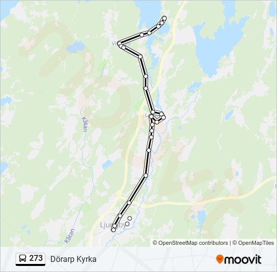 273 Rutt: Tidtabeller, Hållplatser & Kartor - Dörarp Kyrka (Uppdaterat)