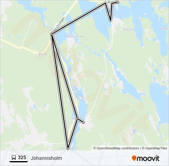 325 Route: Schedules, Stops & Maps - Johannisholm (Updated)