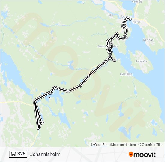 325 Route: Schedules, Stops & Maps - Johannisholm (Updated)