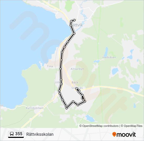 355 Route: Schedules, Stops & Maps - Rättviksskolan (Updated)