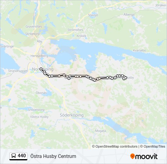 440 Route: Schedules, Stops & Maps - Östra Husby Centrum (Updated)