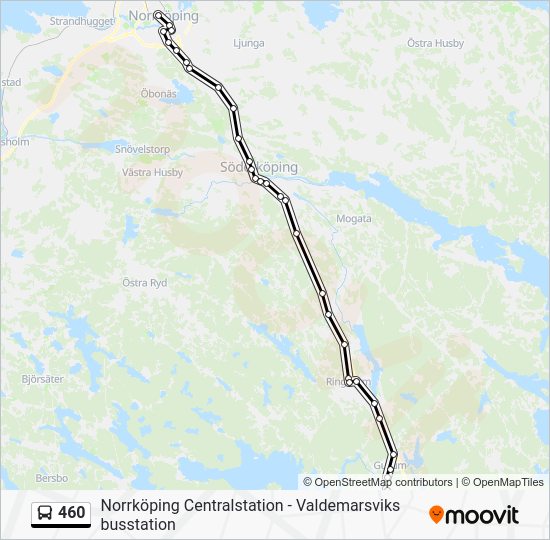 460 Route: Schedules, Stops & Maps - Norrköping Centralstation (Updated)