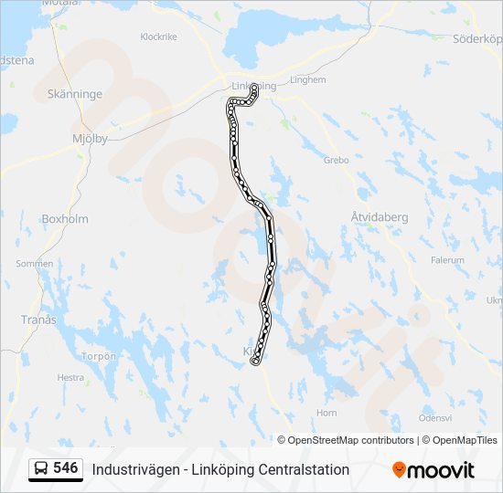 546 Route: Schedules, Stops & Maps - Linköping Centralstation (Updated)