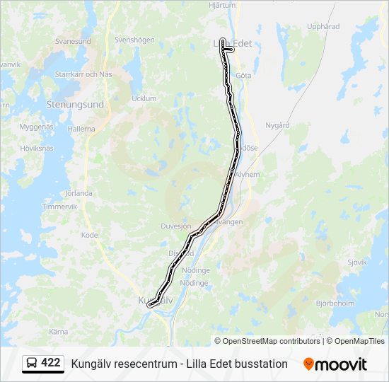 422 Route: Schedules, Stops & Maps - Kungälv Resecentrum (Updated)