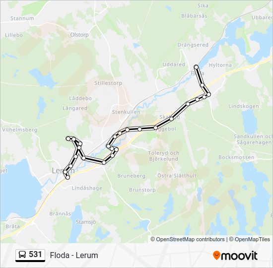 531 Route: Schedules, Stops & Maps - Floda Station (Updated)