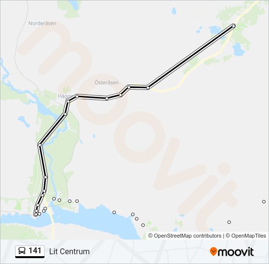 141 Route: Schedules, Stops & Maps - Lit Centrum (Updated)