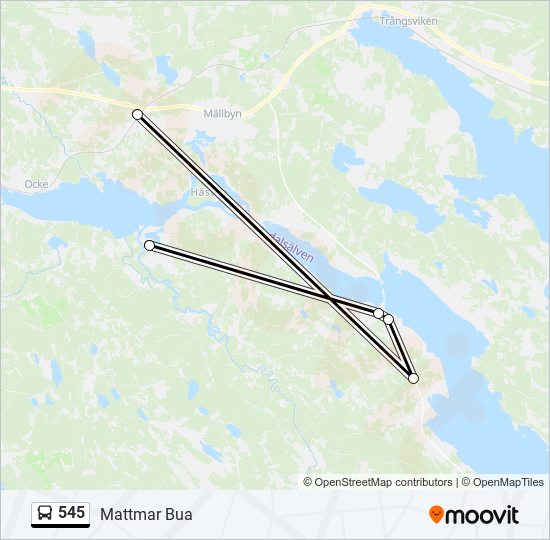 545 Route: Schedules, Stops & Maps - Mattmar Bua (Updated)
